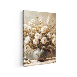 MuchoWow Leinwand bilder Elegante Blumen (BxH) | Gr.: 20 x 30 cm