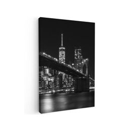 MuchoWow Leinwand bilder Brooklyn Bridge (BxH) | Gr.: 20 x 30 cm