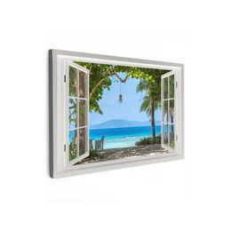 MuchoWow Leinwand bilder Tropischer Strand (BxH) | Gr.: 30 x 20 cm