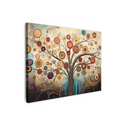 MuchoWow Leinwand bilder Stilvoller Baum (BxH) | Gr.: 80x60 cm