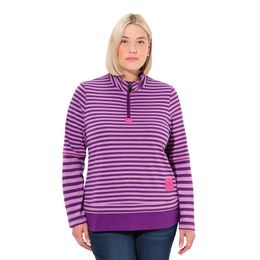 Ulla Popken Longsleeve in dunkles violett | Gr.: 46-48