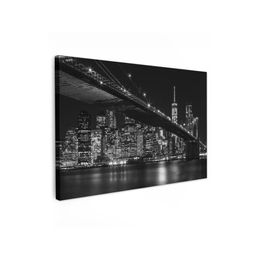 MuchoWow Leinwand bilder Brooklyn Bridge (BxH) | Gr.: 150 x 100 cm
