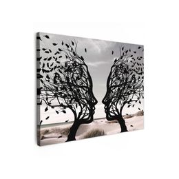 MuchoWow Leinwand bilder Gesichtsbaum (BxH) | Gr.: 40 x 30 cm