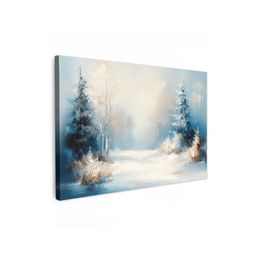 MuchoWow Leinwand bilder Winterwald (BxH) | Gr.: 30 x 20 cm
