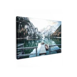 MuchoWow Leinwand bilder Bergsee (BxH) | Gr.: 140 x 90 cm
