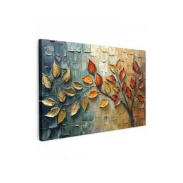 MuchoWow Leinwand bilder Herbstbl&auml;tter (BxH) | Gr.: 30 x 20 cm
