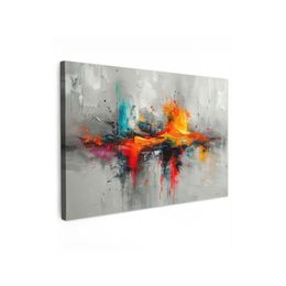 MuchoWow Leinwand bilder Abstrakte Kunst Explosion (BxH) | Gr.: 30 x 20 cm