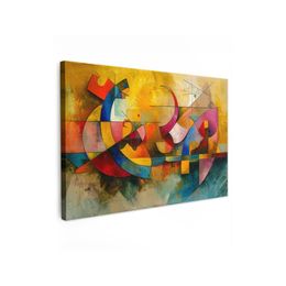 MuchoWow Leinwand bilder Geometrie (BxH) | Gr.: 90 x 60 cm