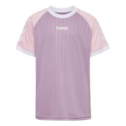Hummel T-Shirt Hmljr Stripe Kinder in Lila | Gr.: 110/116