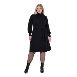 MIAMODA Strickkleid in schwarz | Gr.: 50-52