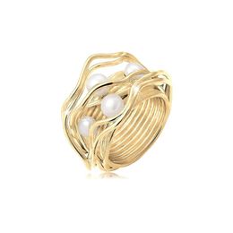 NENALINA Ring 925 Sterling Silber in Gold | Gr.: 54