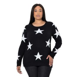 Ulla Popken Pullover in schwarz | Gr.: 58-60