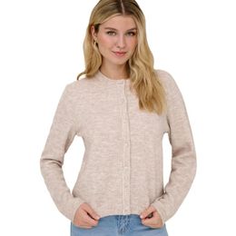 Only Strickjacke ONLSIMONI L/S O-NECK CARDIGAN in Grau | Gr.: XS