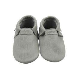Mepiq Baby Leder-Krabbelschuhe in Hellblau | Gr.: 23/24