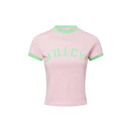 Juicy Couture T-Shirt Collegiate in rosa gr&uuml;n - 0001 | Gr.: S