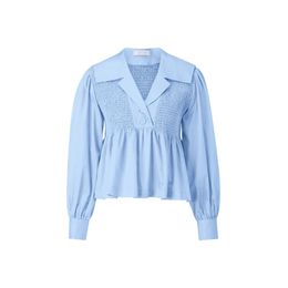 Rich & Royal Rich & Royal Bluse mit Peplum in Skyway Blue | Gr.: 36