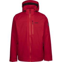 DLX Regenjacke "Montgomery Rainwear Jacket" in Rot | Gr.: XL