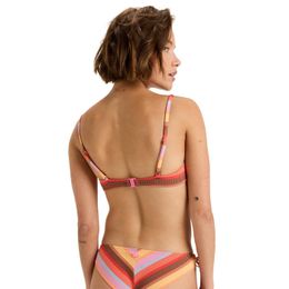 Triangel-Bikini-Top Roxy "Sunset Stripe Uw Bra", Damen, Gr. M, Cup B, rosa (pink cosmos), 81% Nylon, 19% Elasthan, Bikini-Oberteile