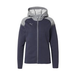 Puma Athletic Zip-Up Hoodie 'TeamCUP' female Blue size XS