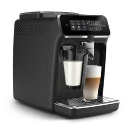 Philips Kaffeevollautomat "EP3347/90 3300 Series, 6 Getr&auml;nke (hei&szlig; oder eisgek&uuml;hlt)", schwarz (klavierlack, schwarz), B:24,6cm H:37,1cm T:43,3cm, Kaffeevollautomaten, LatteGo-Milchsystem, SilentBrew Technologie, Chrom-Schwarz, Kaffeevollautomat, Topseller