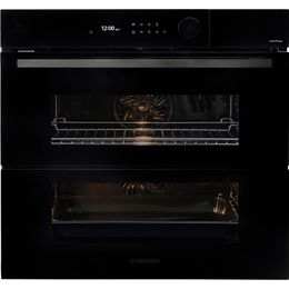 Samsung Pyrolyse Backofen "NV7B5775XDK", Energieeffizienz: A+ (A+++-D), schwarz, B:59,5cm H:59,6cm T:57,1cm, Back&ouml;fen, Dual Cook Flex &ndash; Ein Ofen. Zwei Garr&auml;ume. Flexible T&uuml;r.