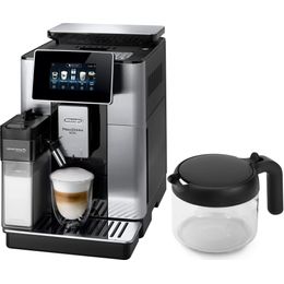 De'Longhi DE'LONGHI Kaffeevollautomat "PrimaDonna Soul ECAM610.75.MB - Mit Kaffeekannen-Funktion", silber (edelstahlfarben), B:26,2cm H:39cm T:48,5cm, Kaffeevollautomaten, Inkl. Kaffeekanne, Bean Adapt Technology, Edelstahl, Scheibenmahlwerk, Kaffeevollautomat, Topseller
