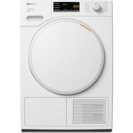 Miele W&auml;rmepumpentrockner "TSA523WP 8kg Active", Energieeffizienz: C (A-G), wei&szlig;, B:59,6cm H:85cm T:65,5cm, Trockner, Getestet auf 20 Jahre perfekte W&auml;schepflege, 25 Jahre Motorgarantie