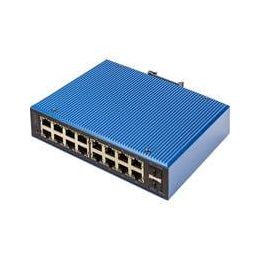 Digitus Industrieller 16+2-Port L2 managed Gigabit Ethernet PoE, Switch