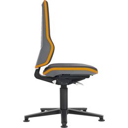 bimos NEON Arbeitsdrehstuhl, Gleiter, Permanentkontakt, Kunstleder, Flexband gr&uuml;n