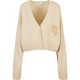 Karl Kani Strickjacke 'Legacy' Damen Gr&ouml;&szlig;e S beige / sand