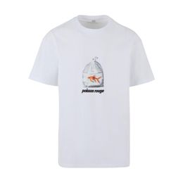 MT Upscale T-Shirt 'Poisson Rouge' Herren Gr&ouml;&szlig;e XS hellgrau / orange / schwarz / wei&szlig;