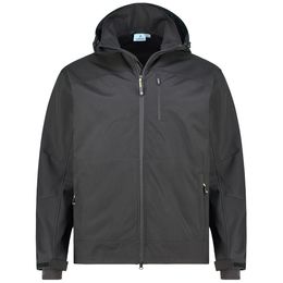 Gro&szlig;e Gr&ouml;&szlig;en Pfundskerl Softshelljacke, atmungsaktiv, winddicht Farbe schwarz Gr&ouml;&szlig;e: 4XL