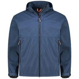 Gro&szlig;e Gr&ouml;&szlig;en Blue Wave Softshelljacke "Mads", wasser- und winddicht Farbe marine Gr&ouml;&szlig;e: 3XL