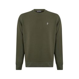 Jacey Quinn Sweatshirt Herren Gr&ouml;&szlig;e S khaki / wei&szlig;