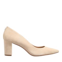 Lauren by Ralph Lauren Lauren Ralph Lauren Hohe Schuhe - Lanette Blkh-Pumps-Closed Toe - Gr. 36,5 (EU) - in Creme - f&uuml;r Damen
