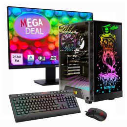 GAMEMAX Gaming-PC-Komplettsystem "MegaDeal Rockstar 2651 AMD Ryzen 7 5700X RTX 5060Ti 32GB DDR4 1TB SSD", Microsoft Windows 11 Home (64 Bit), 32 GB
