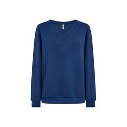 soyaconcept Damen Strickpullover "Soya Concept Sweater SC-BANU"6832 estate blau, Gr. S, Obermaterial: 48% Modal, 48% Polyester, 4% Elasthan, Pullover