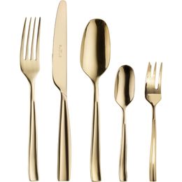 Pinti Inox PINTINOX Besteck-Set "Infinito Treasure", 30 Stk., gold, Essbesteck-Sets, Optik Gl&auml;nzend PVD Beschichtung