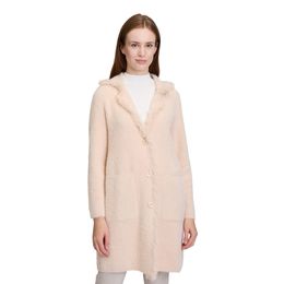 Cartoon Damen Strickjacke "Damen mit Reverskragen", beige, Gr. 46, Obermaterial: 75% Polyamid, 25% Polyester, Strickjacken, Fransen