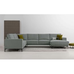 Wohnlandschaft OTTO HOME, B:342cm H:85cm T:260cm, grau, 100% Polyester, Sofas, "OLAND U-Form, XXL, B: 342 cm, Skandi-Design", Skandi-Design in