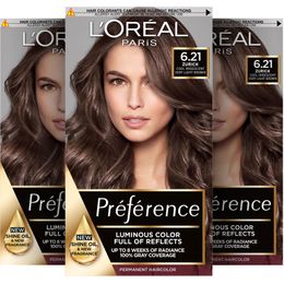 L'Or&eacute;al L'OR&Eacute;AL PARIS Coloration "Pr&eacute;f&eacute;rence", braun, Colorationen, mit pflegender Formel