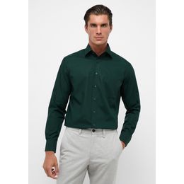 Langarmhemd Eterna "MODERN FIT", Herren, Gr. 48, Normalgr&ouml;&szlig;en, jade, Popeline, 100% cotton, tailliert, Manschette, Hemden, NON IRON (b&uuml;gelfrei)