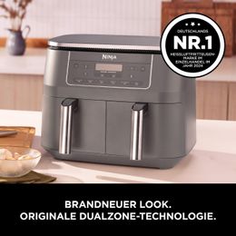 Ninja Hei&szlig;luftfritteuse "6-in-1 Dual Zone Air Fryer 7,6L DZ300EU", B:38cm H:31,5cm T:37cmgrau, Fritteusen