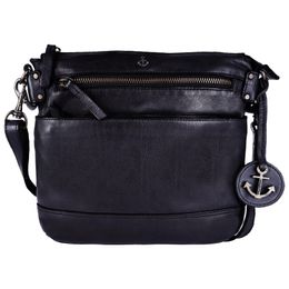 Harbour 2nd Damen Handtasche "Isalie2", grau, Rindsleder, Taschen, Umh&auml;ngetasche, Schultertasche, Tragetasche Anker Anh&auml;nger