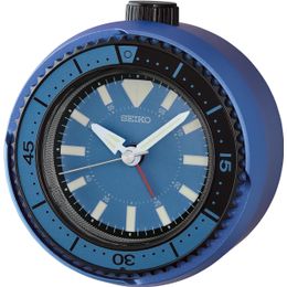Seiko Quarzwecker, blau, Wecker, Wecker, Leuchtzeiger, Schlummerfunktion, Schlafzimmer, Geschenkidee