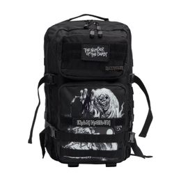 Rucksack Brandit "Brandit Iron Maiden US Cooper Large Eddy Glow", Damen, Gr. onesize, schwarz, Polyester, Rucks&auml;cke Rucksack