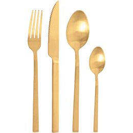 Pinti Inox PINTINOX Besteck-Set "DUKE", 24 Stk., gold, Essbesteck-Sets, in moderner und zeitloser Formgebung