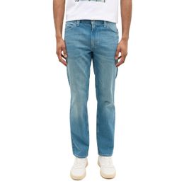 Mustang Herren 5-Pocket-Jeans "Style Tramper Straight", blau, Gr. 32, unifarben, Denim/Jeans, Obermaterial: 98% Baumwolle, 2% Elasthan, Jeans, mit