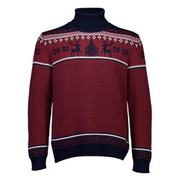LINDBERGH Herren Rollkragenpullover "LINDBERGH Rollkragenpull"rot, Gr. XL, Obermaterial: 50% Polyacryl, 50% Baumwolle, Pullover