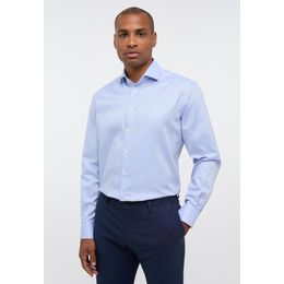 Eterna Herren Langarmhemd "MODERN FIT", blau, Gr. 39, 100% cotton, Hemden, NON IRON (b&uuml;gelfrei)